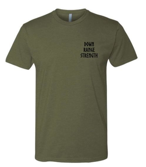 Task Force Silverback Military Green T-shirt – Down Range Strength
